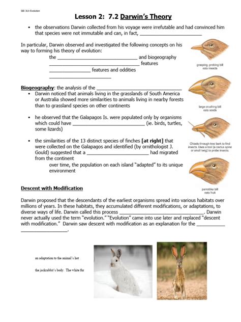 72 Darwins Theory Fib Note Pdf Natural Selection Genetic Variation