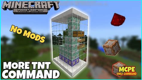 Mcpe Only Command More Tnt Command With No Mods Mcpe Command Block Creations Youtube
