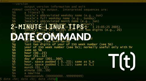 2 Minute Linux Tips How To Use The Date Command Network World