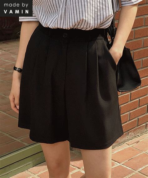 💖made쿨링 핀턱 4부 반바지큐롯팬츠치마바지