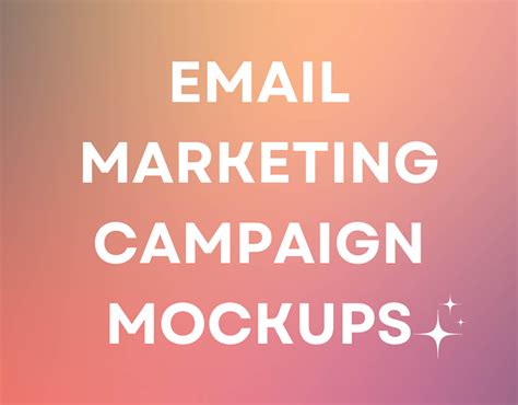 Email Marketing Campaign Mockups Behance