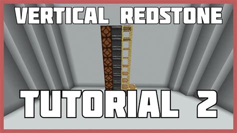 How To Send A Redstone Signal Vertically Minecraft Redstone Tutorial Youtube