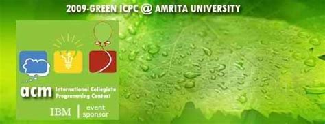 ACM ICPC At Amrita Goes Green Amrita Vishwa Vidyapeetham