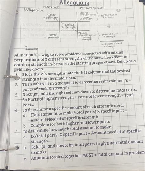 Solved Can Someone Work All These Pharmacy Alligations The