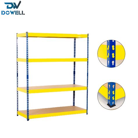 Boltless Storage Shelves 4 Tier Rivet Rack Z Beam Metal Stack Shelving China Boltless Storage