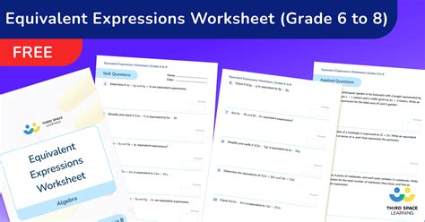 FREE Equivalent Expressions Worksheet
