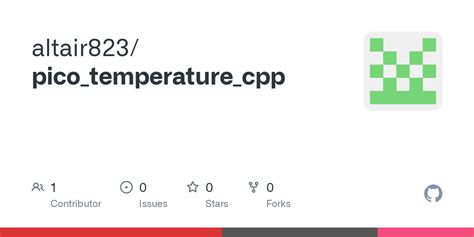 GitHub Altair823 Pico Temperature Cpp