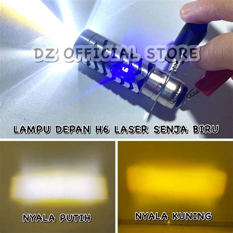 Jual Promo Lampu Led Depan Lampu Utama Motor H Laser Hi Lo Ac Dc Warna Putih Kuning Plus