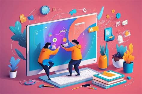 Premium Ai Image Multitasking Concept Illustration