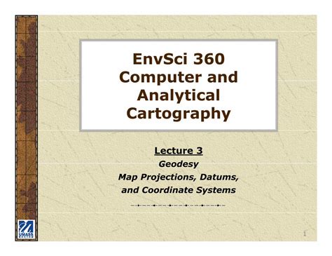 Pdf Geodesy Map Projections Datums And Coordinate Systemsfaculty