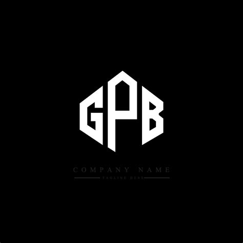 Gpb Letter Logo Design With Polygon Shape Gpb Polygon And Cube Shape