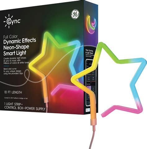 Ge Cync 10 Foot Dynamic Effects Smart Led Neon Shape Light Color