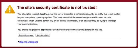 Macos Download Untrusted Certifcate In Chrome Mac Stack Overflow