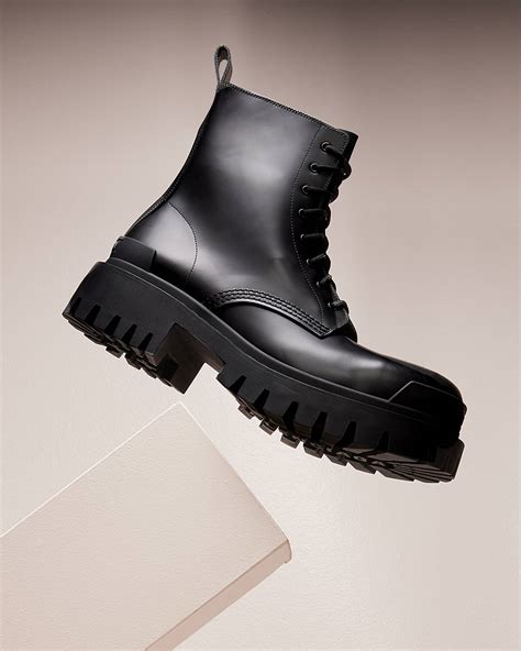 Balenciaga Strike Lace Up Boots Neiman Marcus