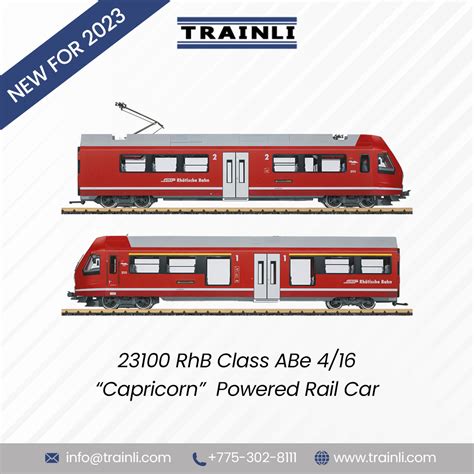 Trainli The Rhb Class Abe 416 “capricorn” Powered Rail Car And