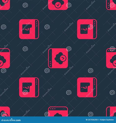 Set File Missing And Cloud Technology Data Transfer On Seamless Pattern