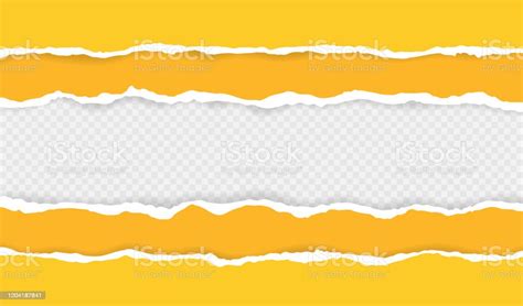 텍스트 또는 메시지에 대한 제곱 된 가로 용지 스트립을 찢어 찢어진 종이 가장자리 찢어진 종이 줄무늬 벡터 일러스트레이션 0명에