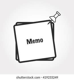 Memo Icon Stock Vector Royalty Free 419233249 Shutterstock