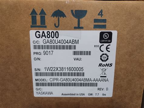 Ga80u4004abm Yaskawa Ac Drives Ga800 Series Ebay