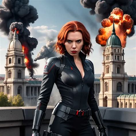 A Dynamic Scene Of A Female Character Resembling Bla