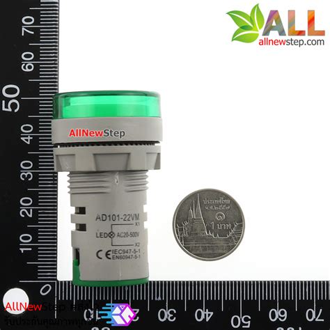 ดิจิตอลโวลต์มิเตอร์ Led 60 500vac แบบติดแผงแสดงผล จอสีเขียว Arduinoall ขาย Arduino ซื้อ