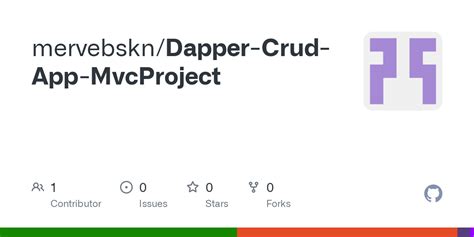 Github Mervebskndapper Crud App Mvcproject