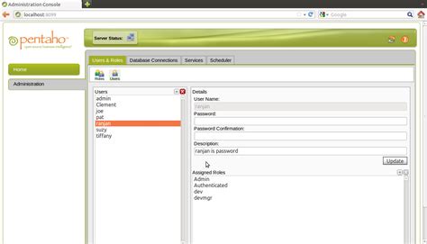 Pentaho Dashboard Reporting