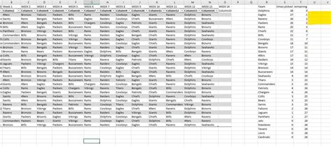 Searching Table And Returning Values From Column A Horizontally Rexcel