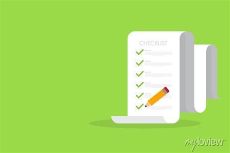 Check List Document Paper Check List And To Do List With Checkboxes Canvas Prints For The Wall