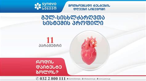 გულ სისხლძარღვთა სისტემის პროფილი როდის დაიტესტე ბოლოს