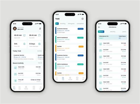 Employee Management Mobile App Ui Ux Design Mobile App Ui App Ui App Ui Design