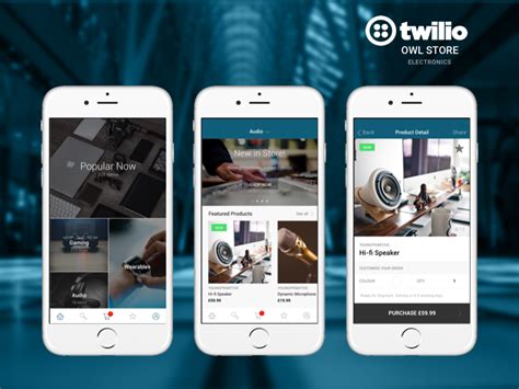 Electronics Store Mobile Commerce Demo App For Twilio By Impekable On Dribbble
