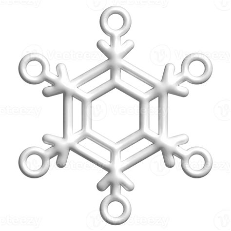 Illustration Of 3d Snowflake 19922836 Png