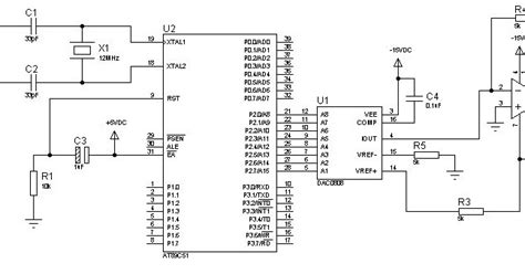 ma dac interfacing with 8051 ro generate various waveforms assembly