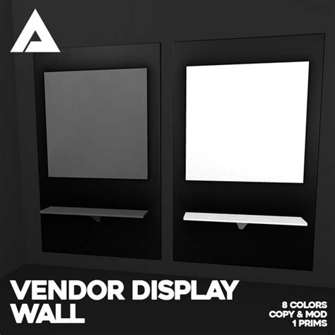 Second Life Marketplace Alpha Vendor Display Wall