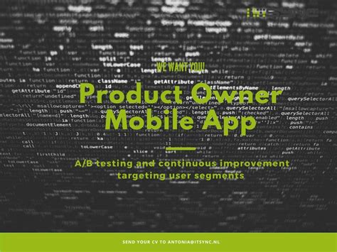 Itsync On Linkedin Productowner Mobileapplications