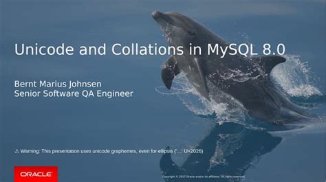 Unicode And Collations In Mysql 80 Ppt