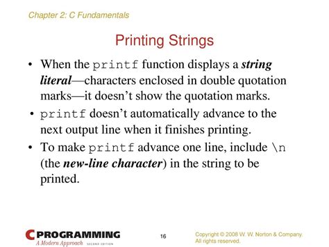 C Fundamentals Chapter 2 Copyright © 2008 W W Norton And Company Ppt