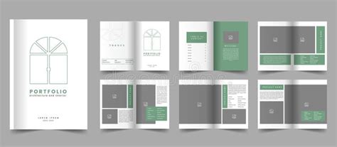 Modern Building And Architecture Portfolio Template Brochure Layout Magazine Template Stock