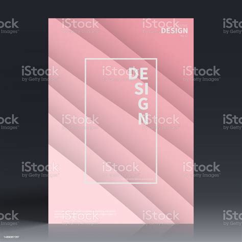 브로셔 템플릿 레이아웃 핑크 커버 디자인 비즈니스 연례 보고서 전단지 잡지 3차원 형태에 대한 스톡 벡터 아트 및 기타 이미지