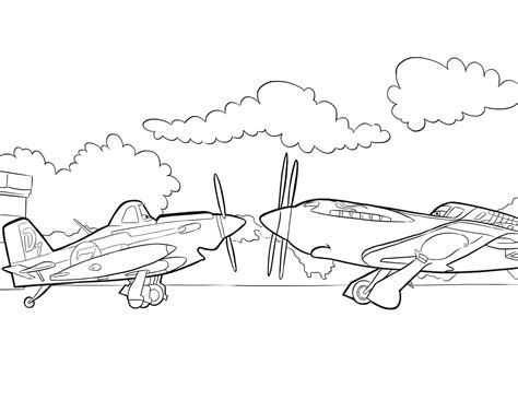 Disney Planes Coloring Pages Ishani