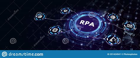 Rpa Robotic Process Automation Innovation Technology Concept Business Technology Internet And