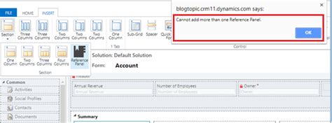 Reference Panel Section In Dynamics 365 V9 0 Microsoft Dynamics 365 Crm Tips And Tricks