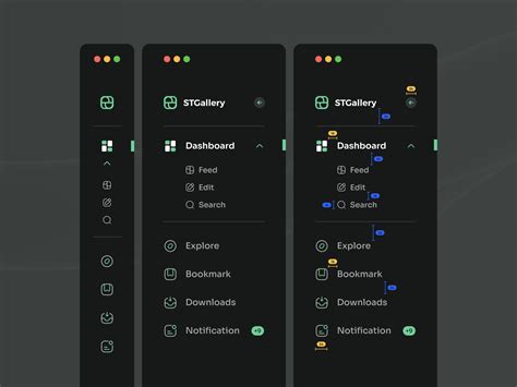 Sidebar Navigation Dark By Sadegh Parizad For Echo On Dribbble