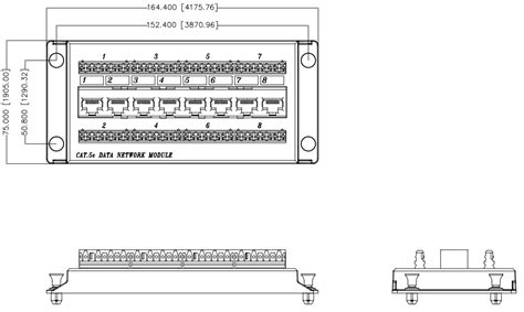 Cat5e Network 8 Port Data Module Primus Cable Cat5e Network 8 Port Data Module Primus Cable
