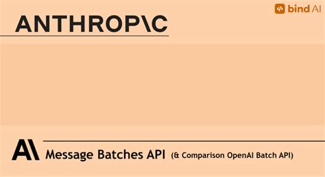 Anthropic Launches Message Batches Api Overview And Comparison With