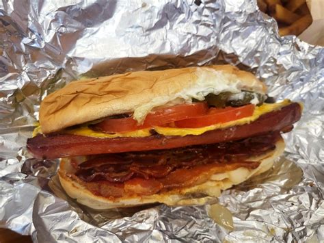 파이브가이즈 강남 베이컨 치즈핫도그 후기 Feat 프라이 주문 팁 평일 웨이팅 주차 정보 네이버 블로그