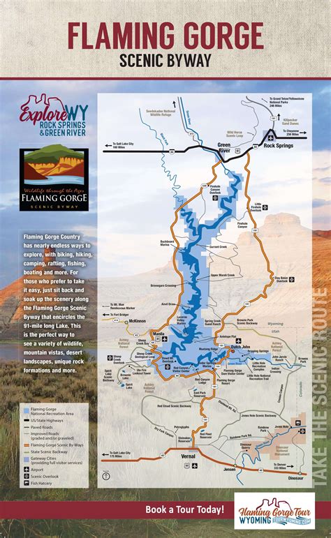 Flaming Gorge National Recreation Area Map The Best Time To Visit The