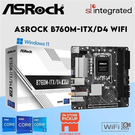 Asrock B M Itx D Wifi Mini Itx Motherboard Intel Th Th Gen Processor Combo Shopee