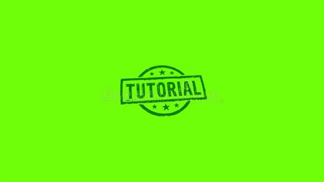 Tutorial Stamp And Stamping Isolated Animation Stock Footage Video Of